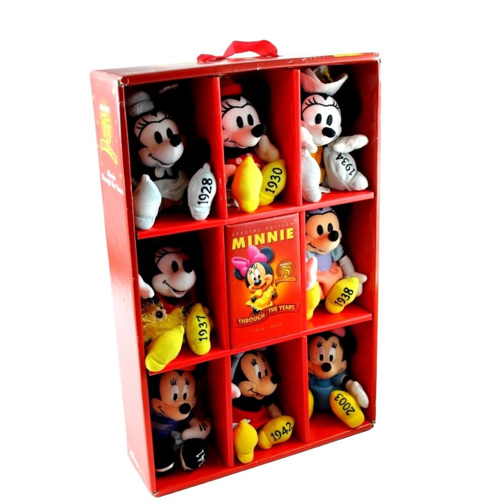 Rare Disney Minnie Mouse Through The Years Plush Spec… - Gem